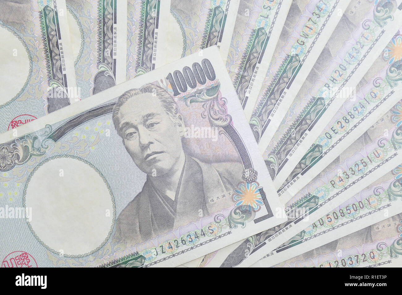 Banknotes of the Japanese yen- 10,000 yen Stock Photo - Alamy