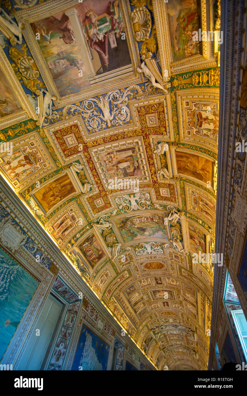ROME, ITALY - OCTOBER 25, 2018: interiors and architectural details of ...