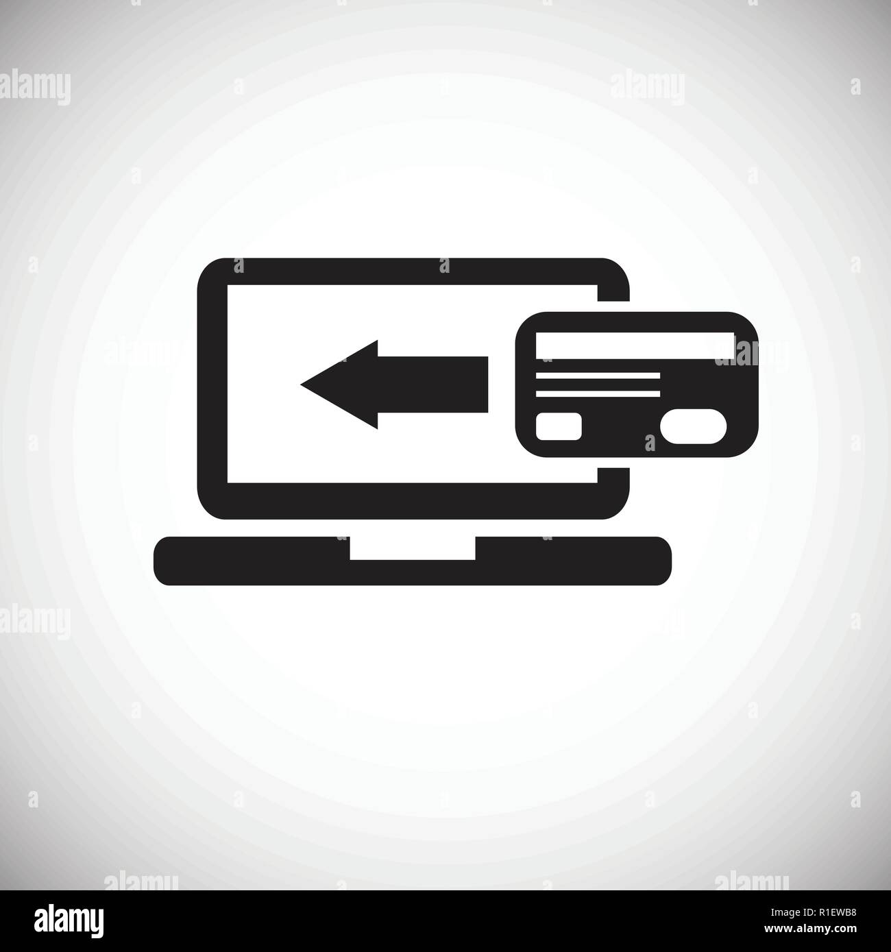 Online payment on white background Stock Vector Image & Art - Alamy