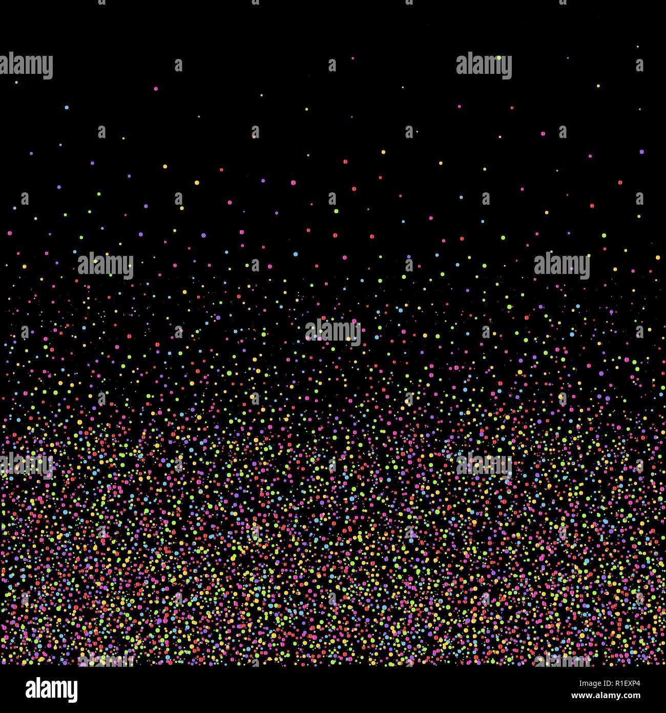 Colorful confetti ribbons festive background. Vector illustration Stock ...