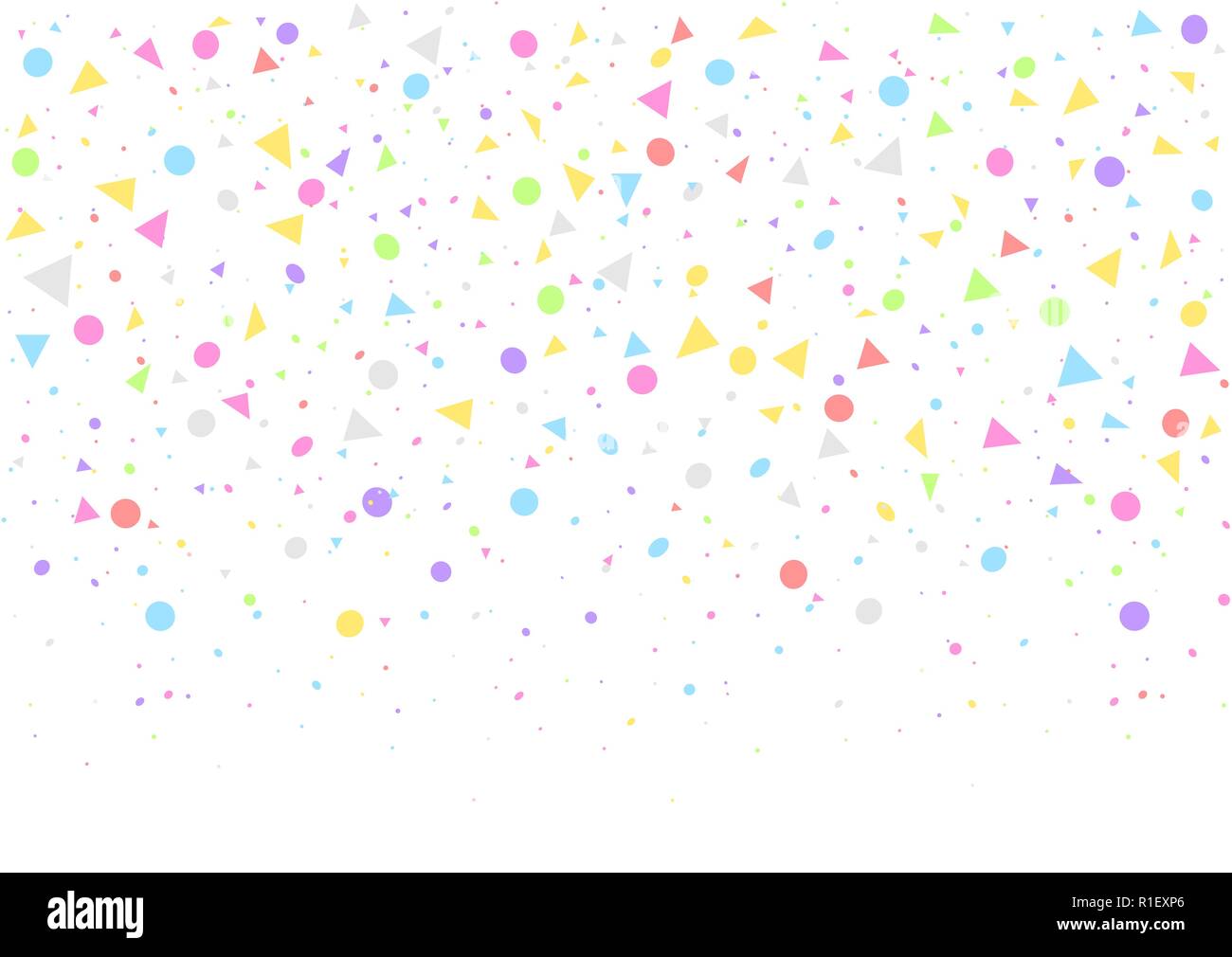 Colorful confetti ribbons festive background. Vector illustration Stock ...