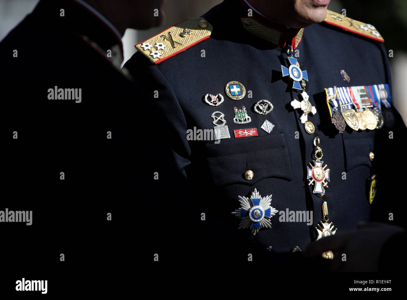 Greek military officer uniform Stock Photo - Alamy