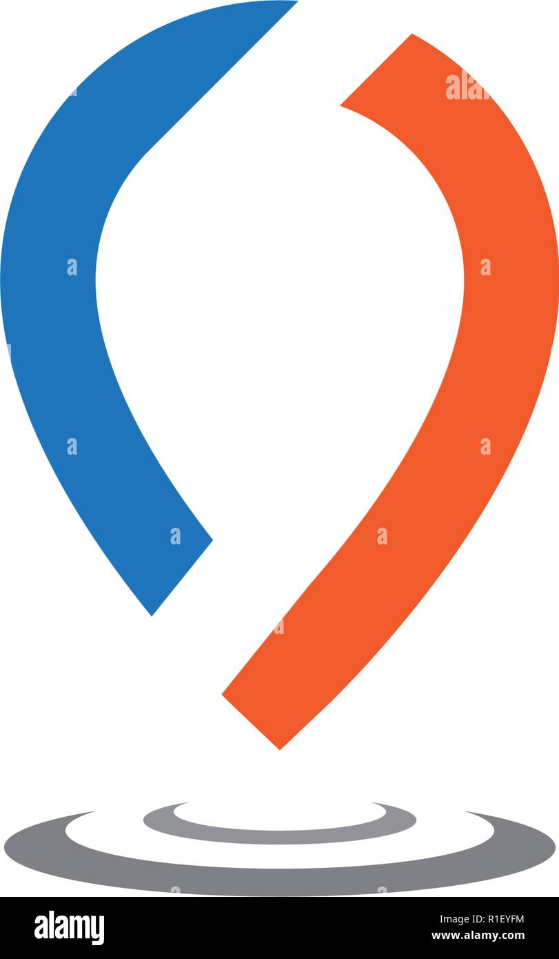 Location point icon logo vector illustration design Stock Vector Image ...