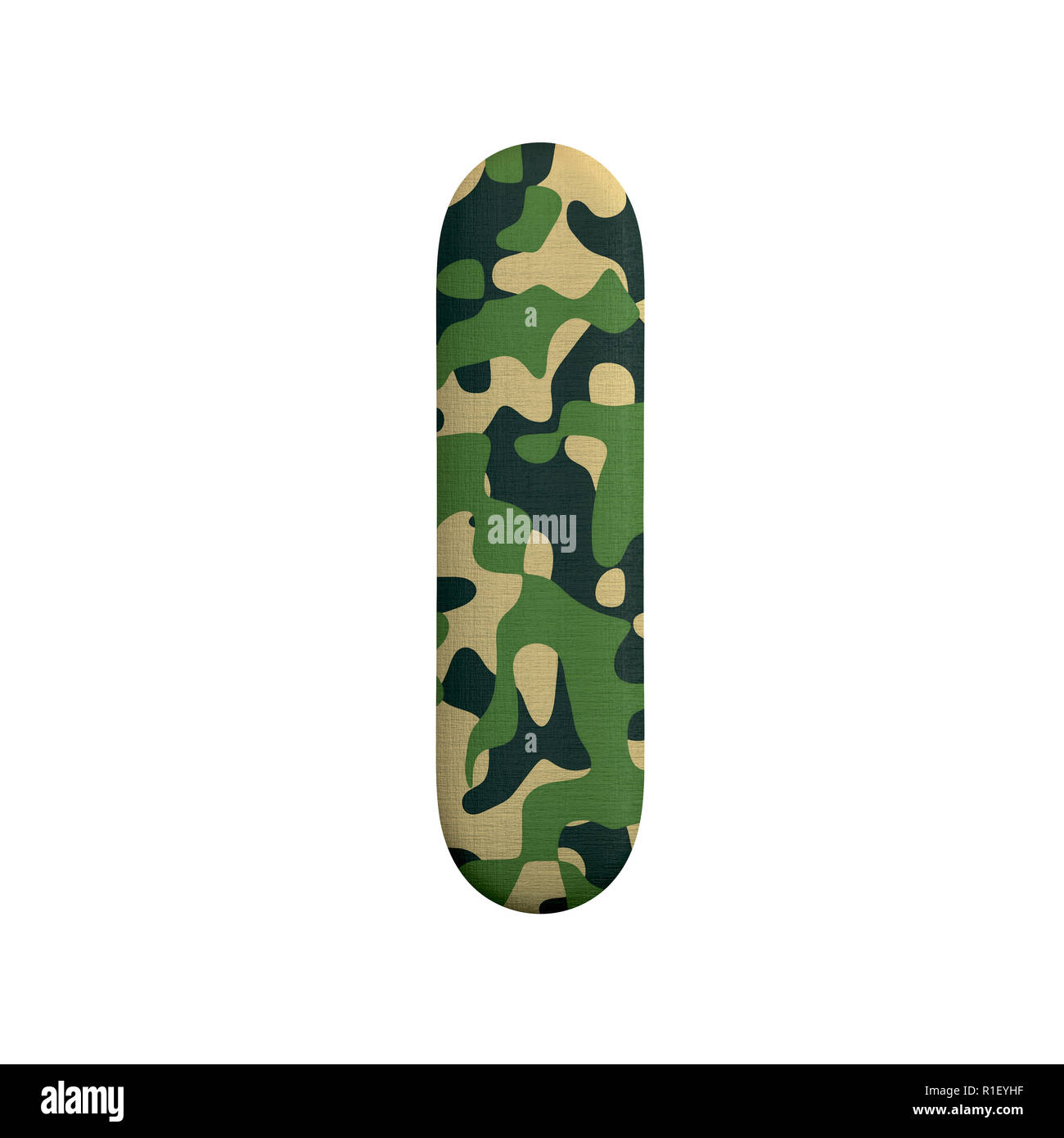 Army letter I - Uppercase 3d Camo font isolated on white background ...