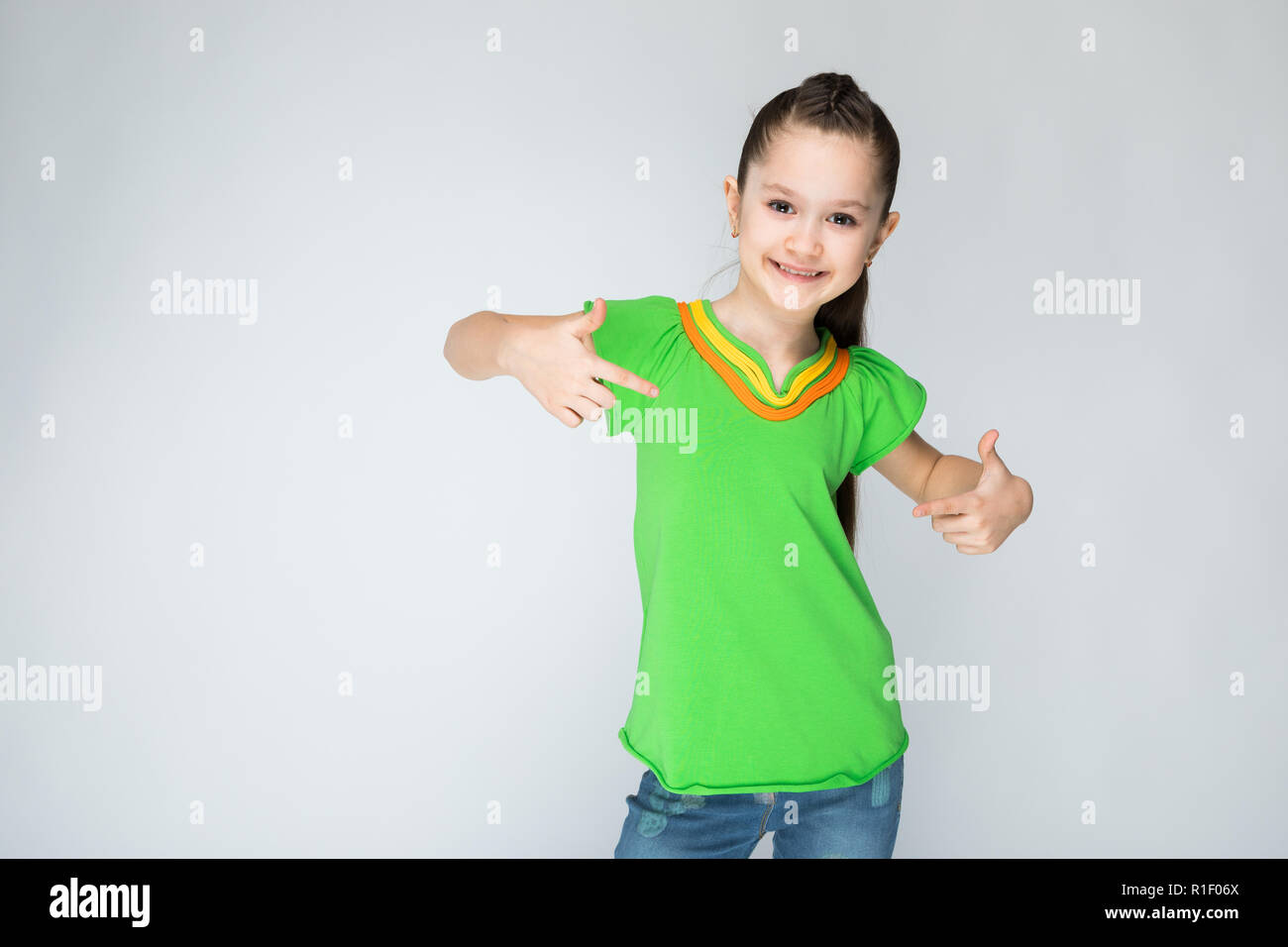 Child point self hi-res stock photography and images - Alamy