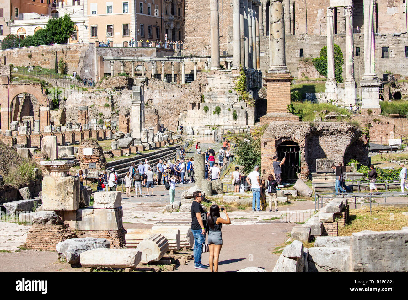 Ancient Rome and The Forum in central Rome,Italy,Europe Stock Photo - Alamy