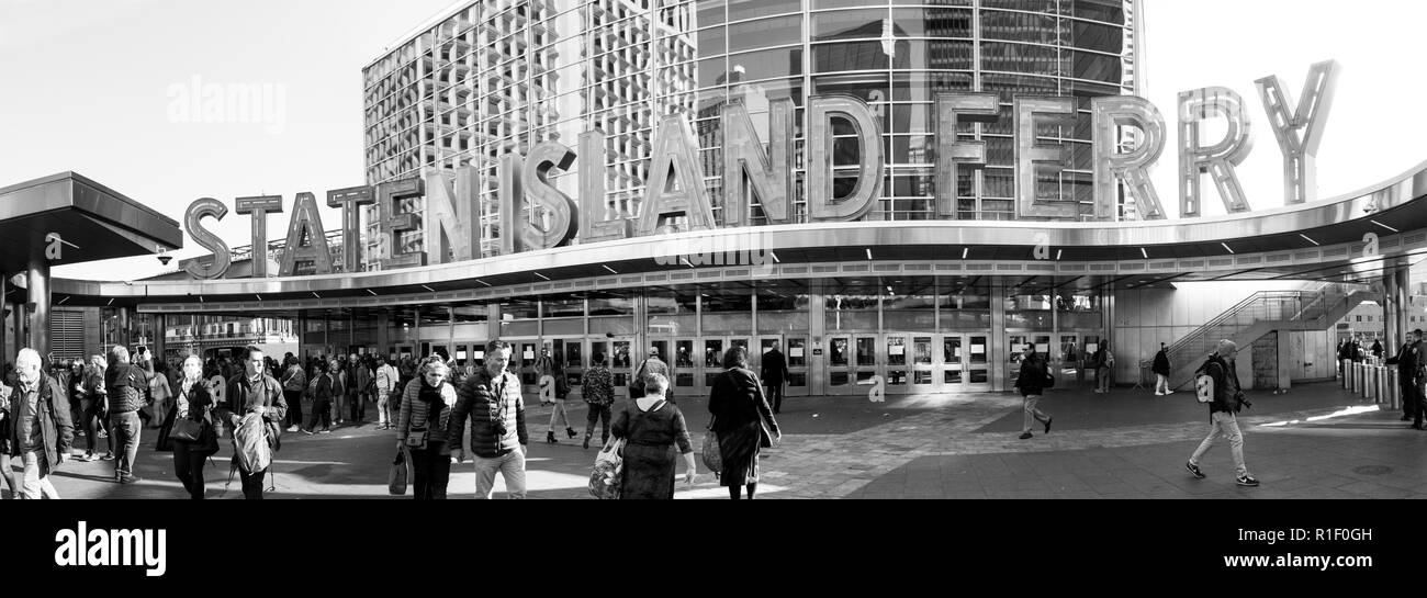 Iconic ferry terminal sign Black and White Stock Photos & Images - Alamy