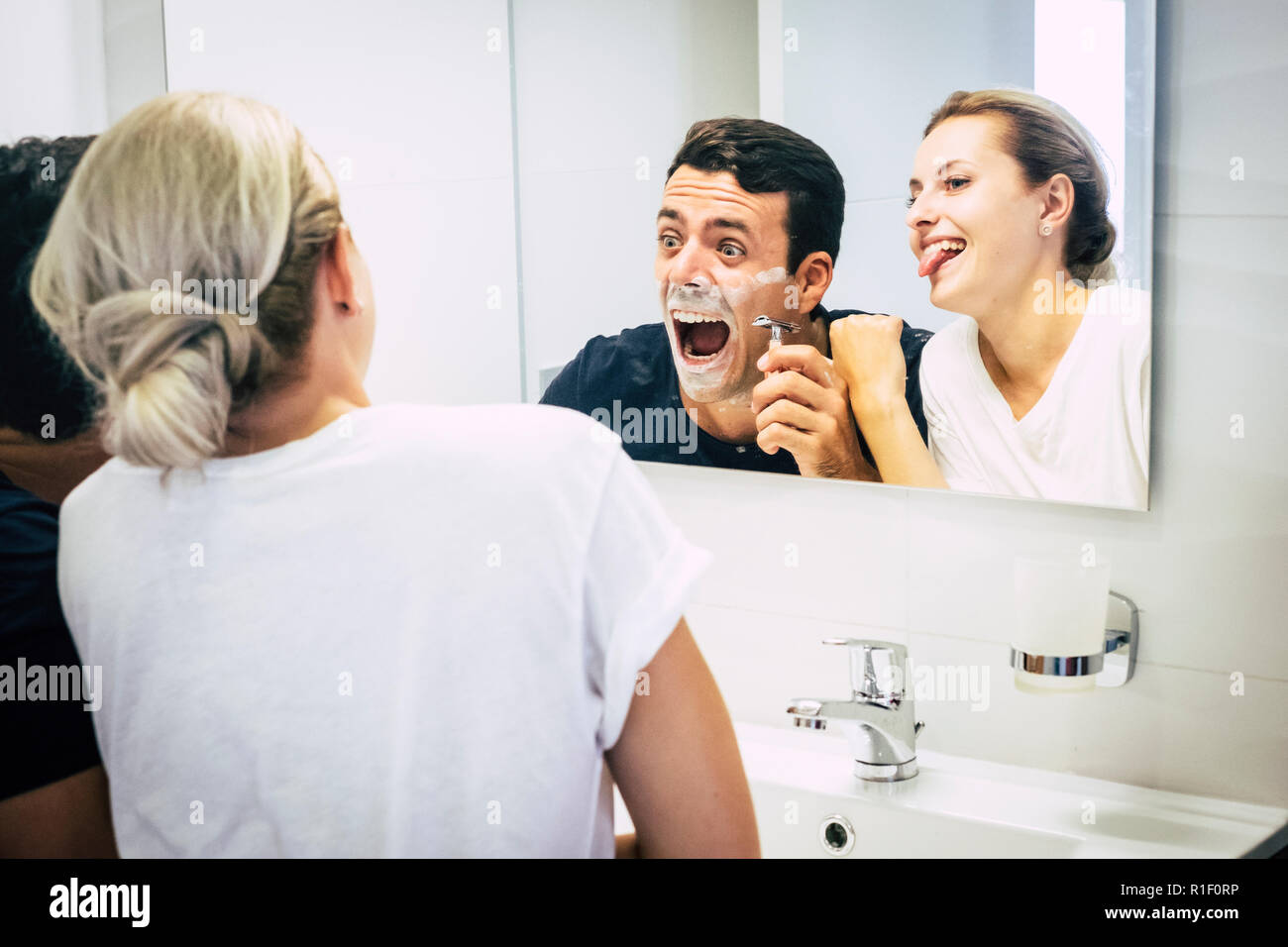 Foam tongue hi-res stock photography and images - Alamy