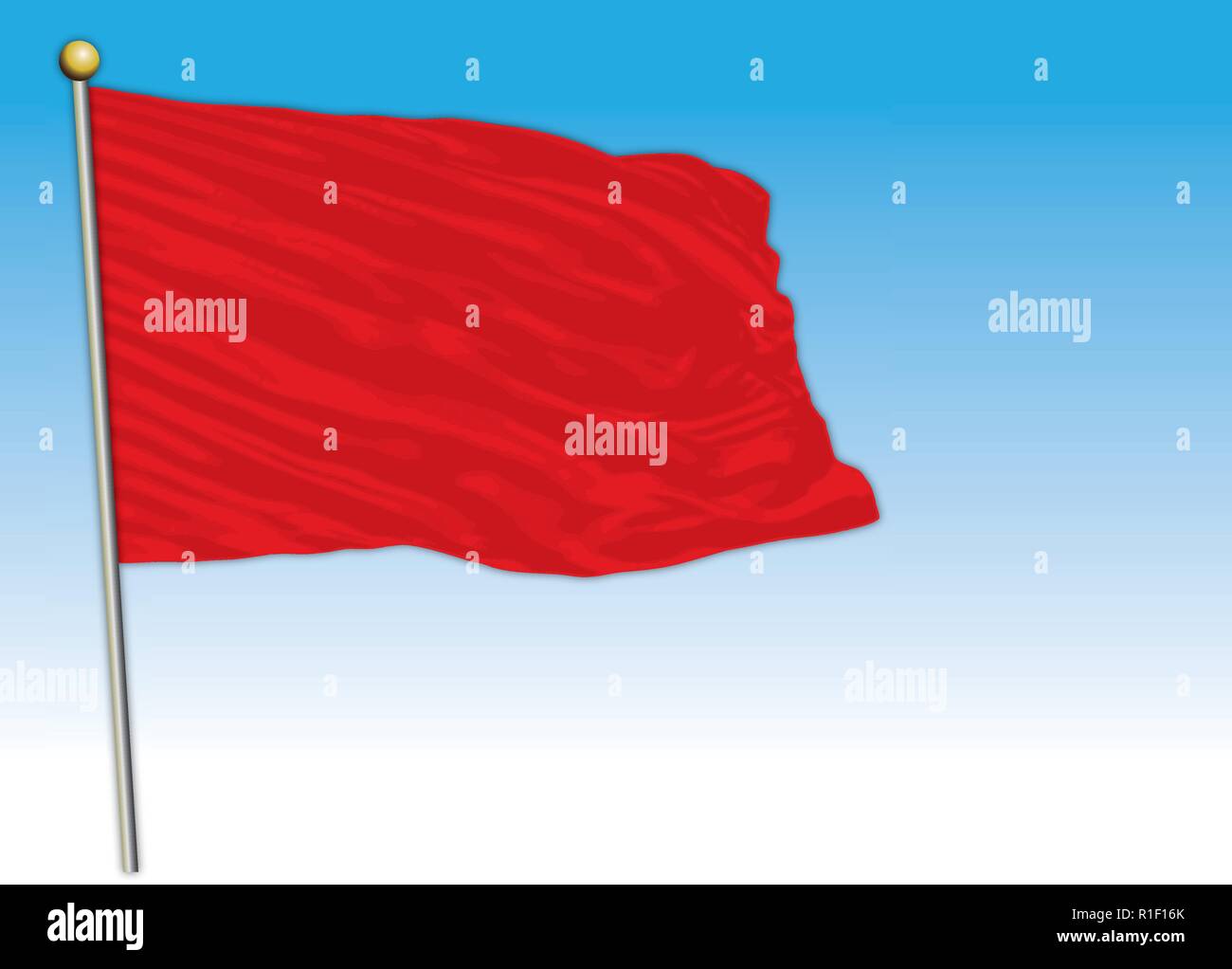 Symbolic monochromatic colored flag, red color Stock Vector Image & Art ...