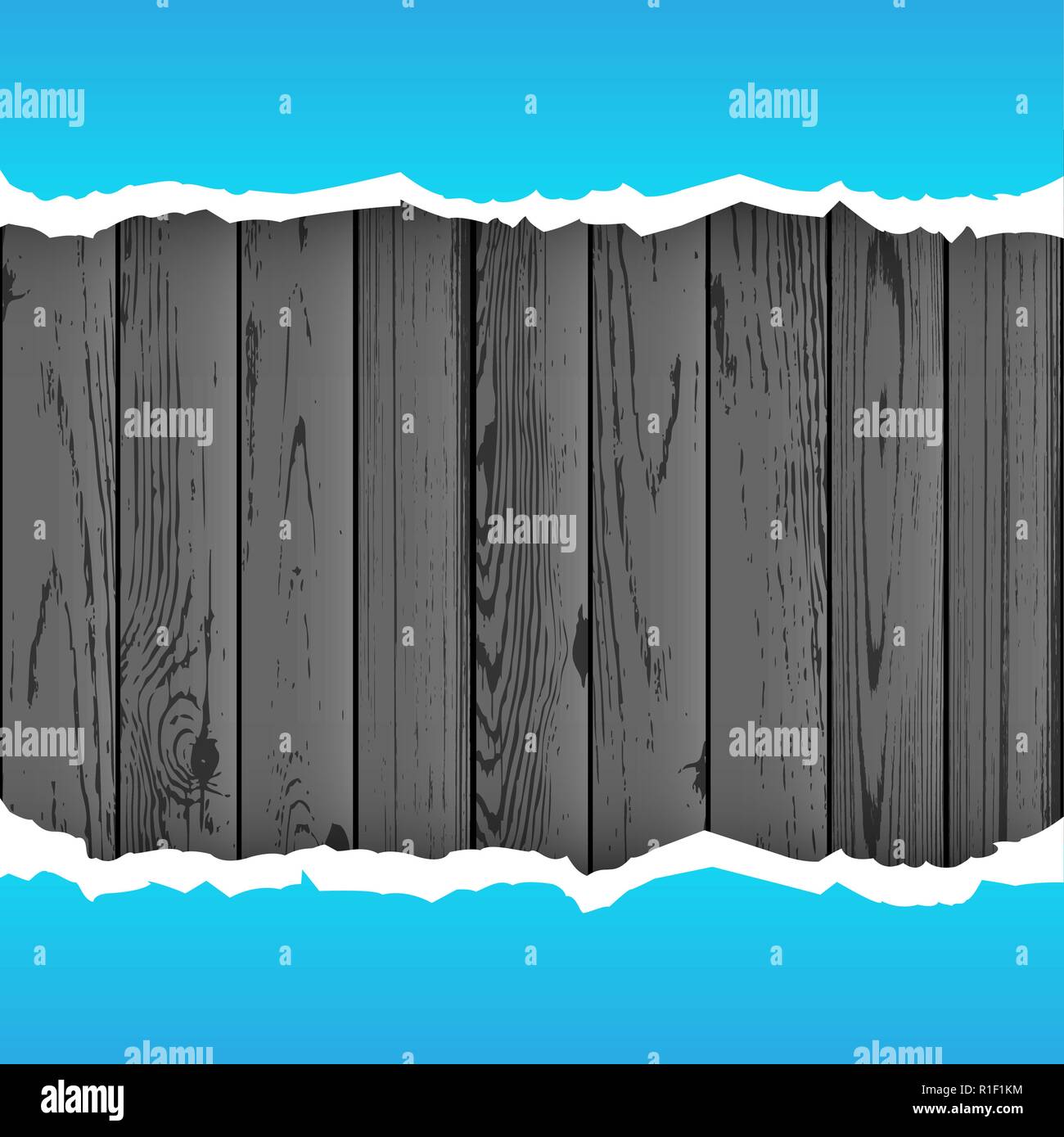 blue torn paper wood background Stock Vector Image & Art - Alamy