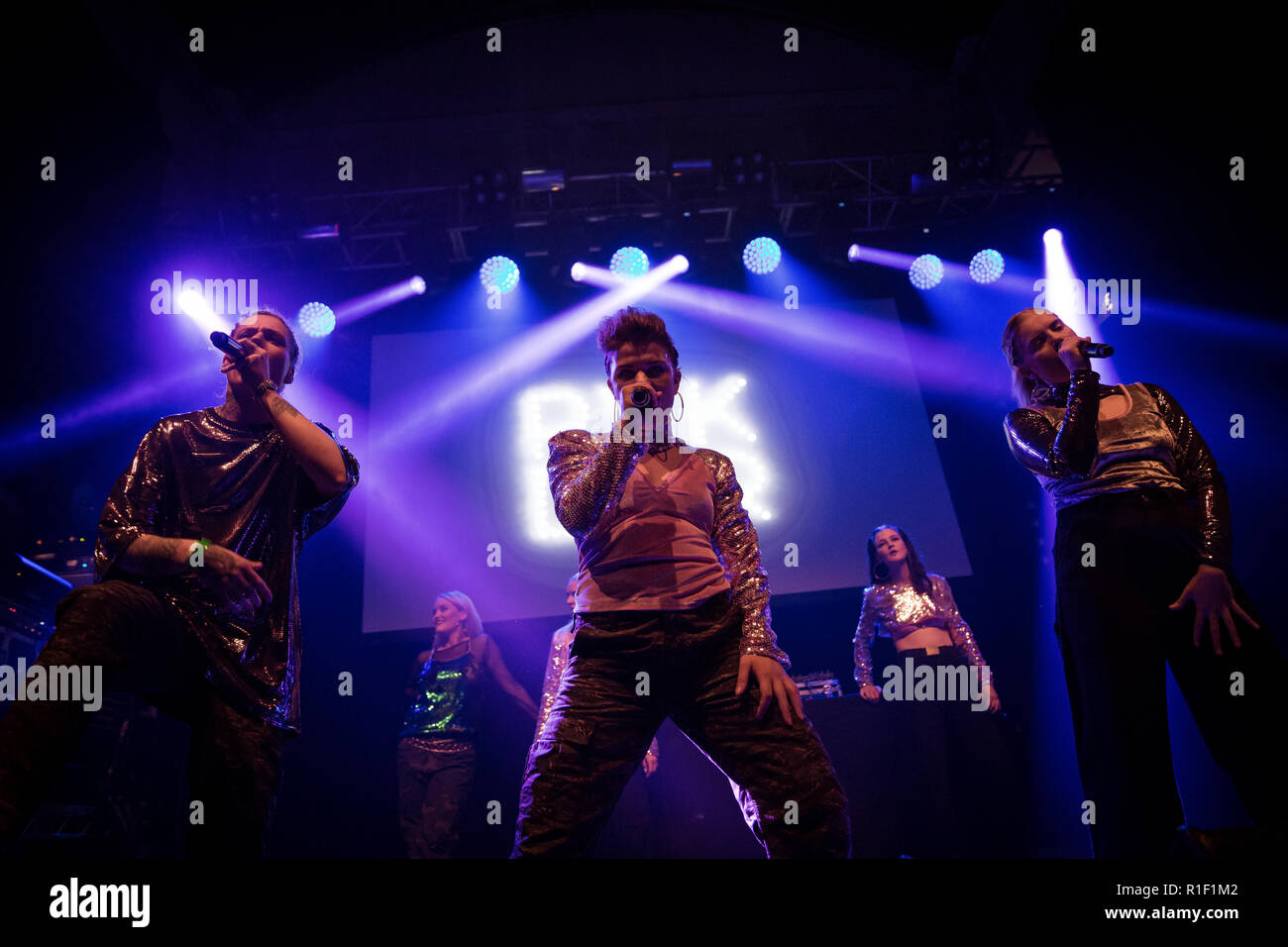 Iceland, Reykjavik - November 7, 2018. The Icelandic female rap group ...