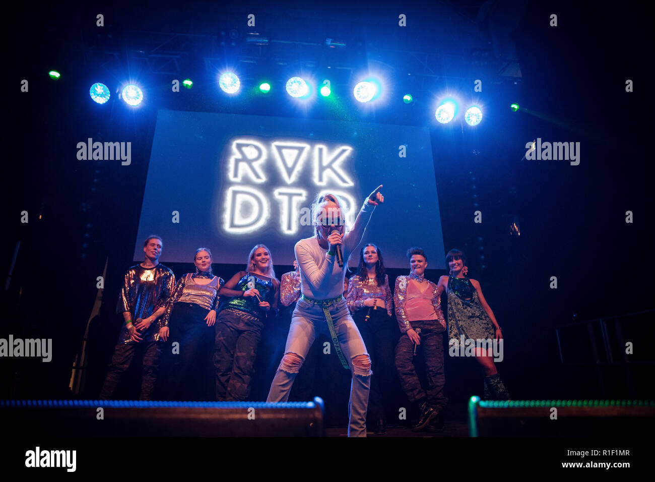 Iceland, Reykjavik - November 7, 2018. The Icelandic female rap group ...