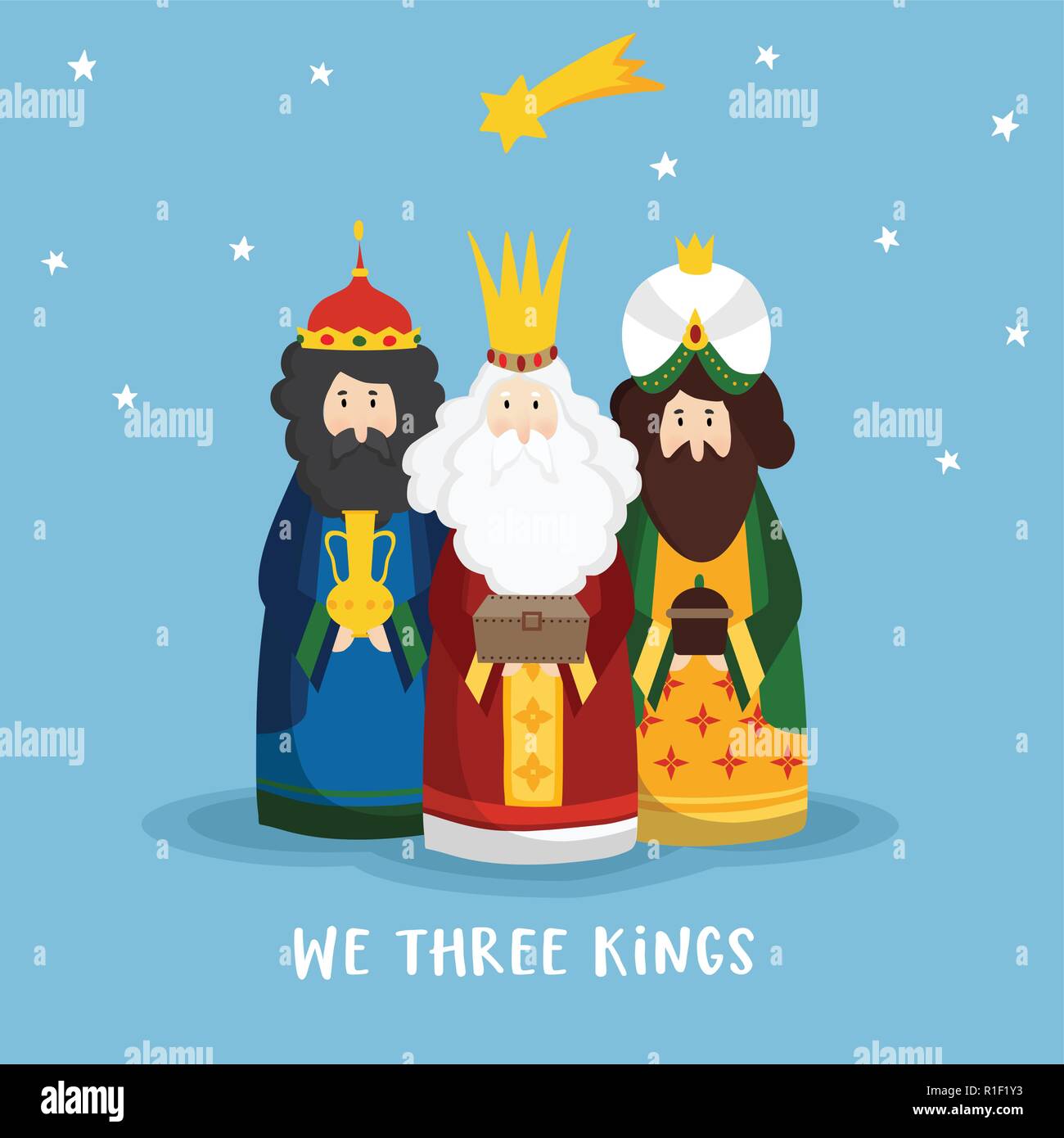 Three wise men cartoon gift hi-res stock photography and images - Alamy
