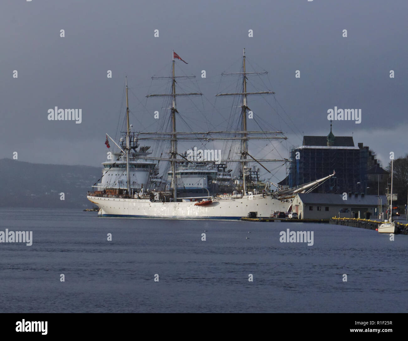 Norwegian tall ship statsraad lehmkuhl hi-res stock photography and ...