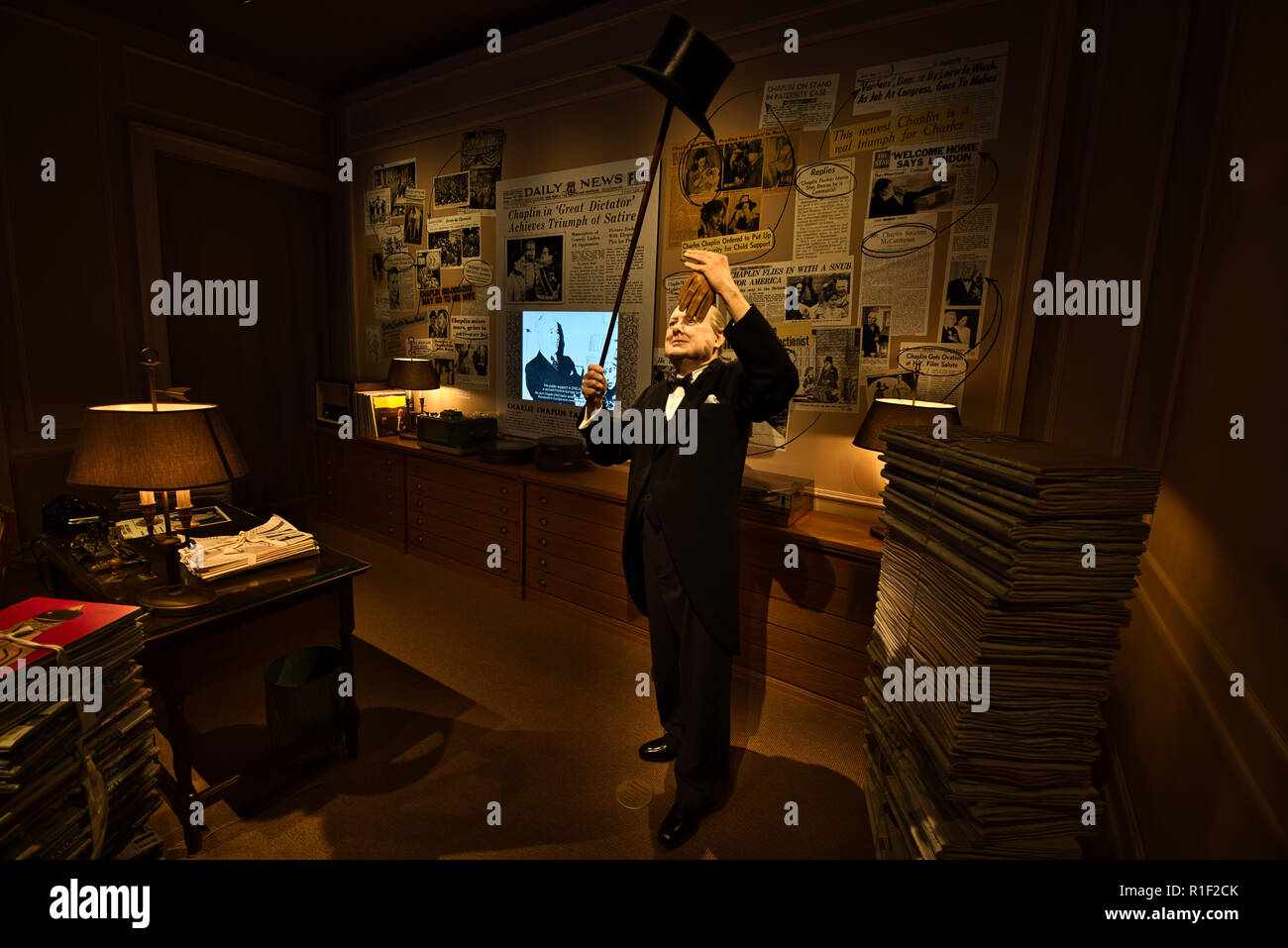 Charlie Chaplin´s Home-Chaplins World / Vevey-Switzerland Stock Photo ...
