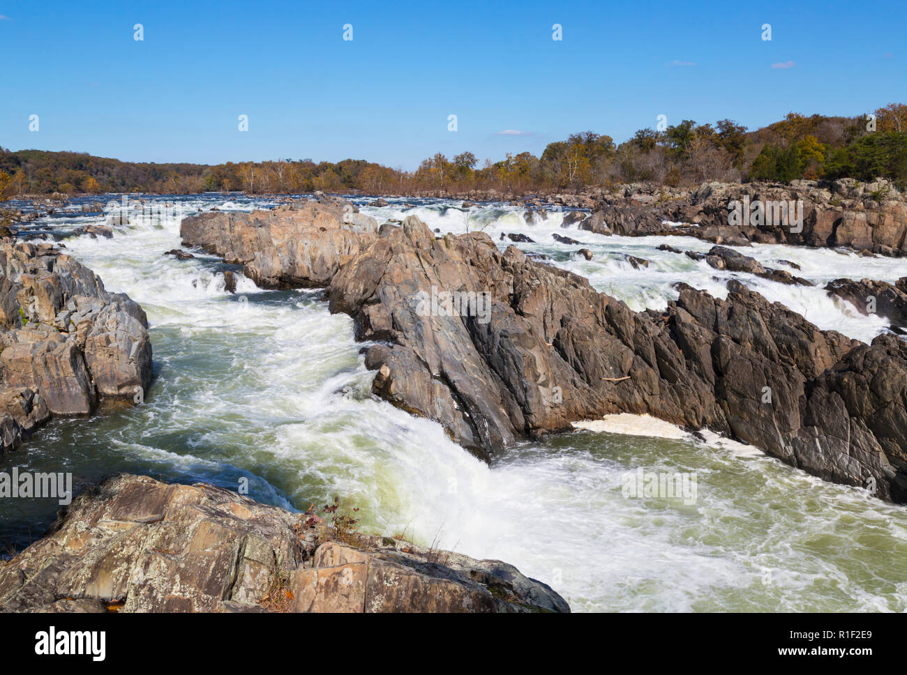 The Great Falls State Park in Virginia USA Stock Photo - Alamy