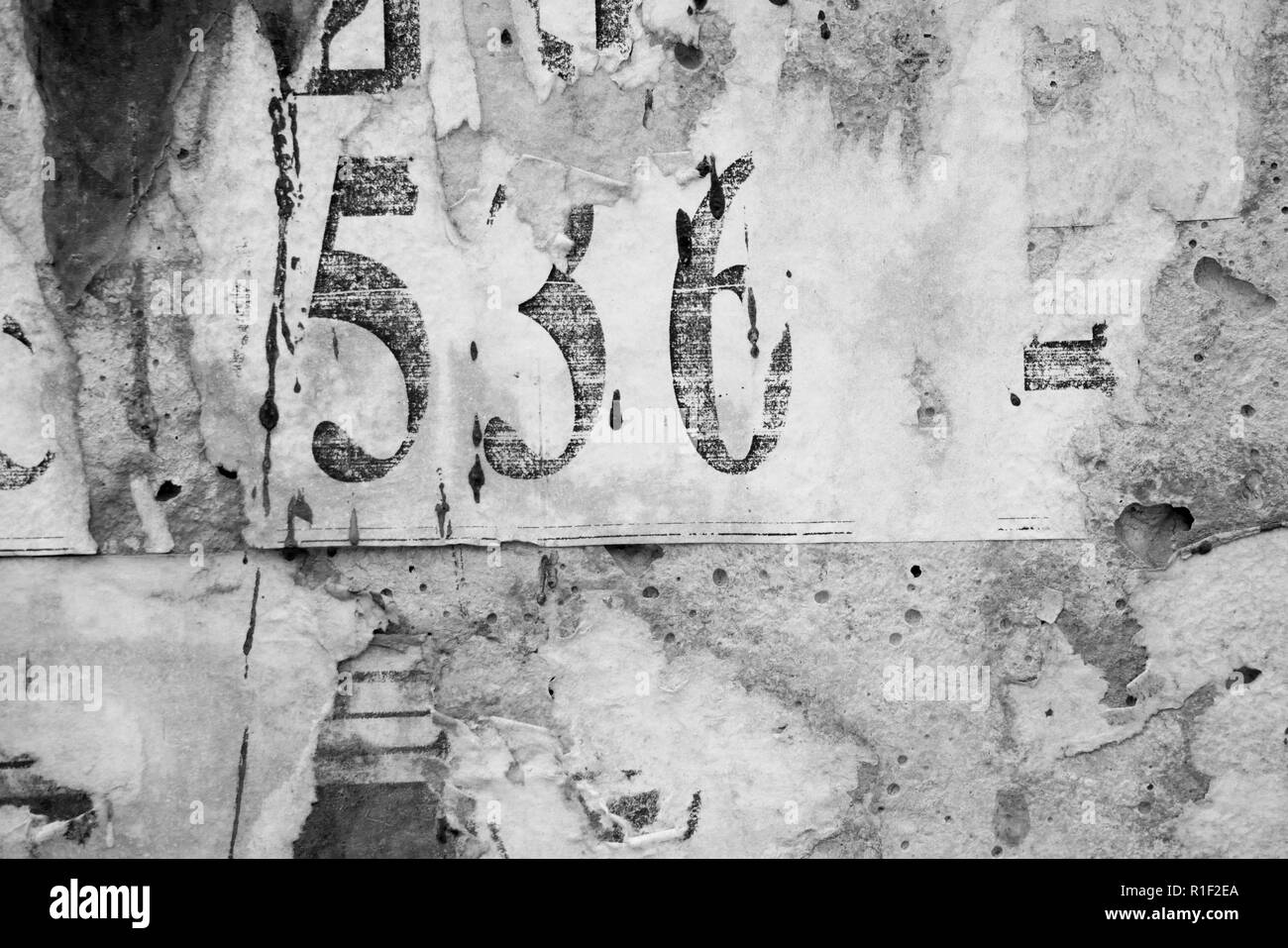 Old grunge posters paper surface texture background Stock Photo - Alamy