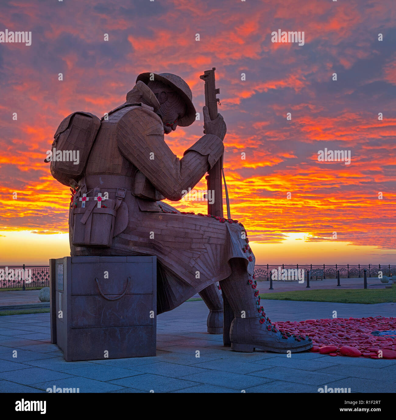 Seaham on remembrance sunday hi-res stock photography and images - Alamy