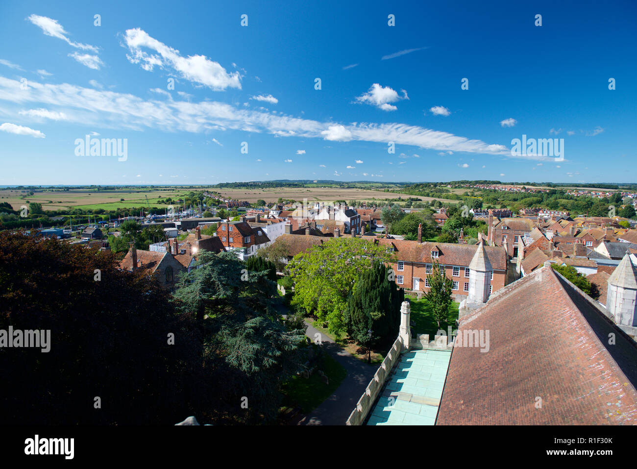 Church tower rye town hi-res stock photography and images - Alamy
