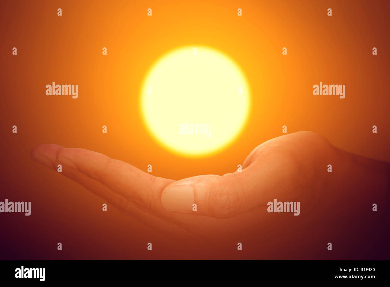 Power energy concept hand hi-res stock photography and images - Alamy