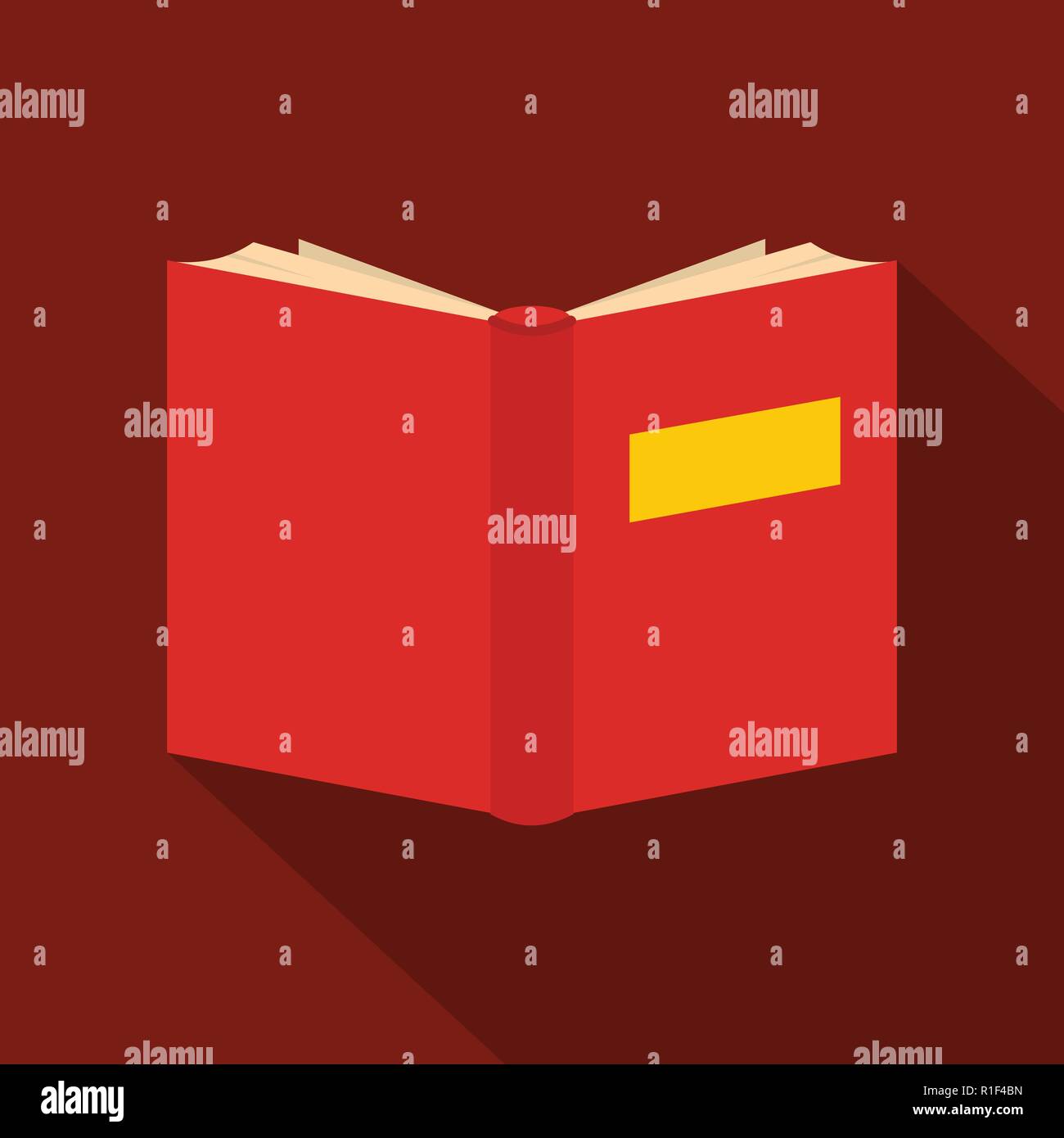 Book inverted icon. Flat illustration of book inverted vector icon for ...