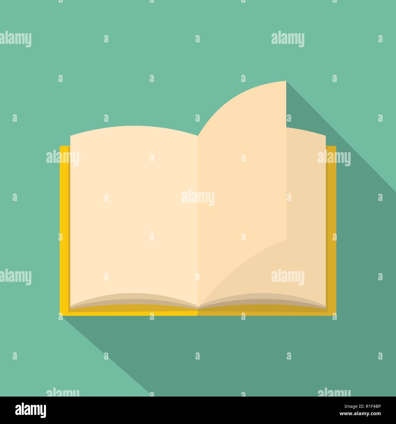 Book page icon. Flat illustration of book page vector icon for web ...