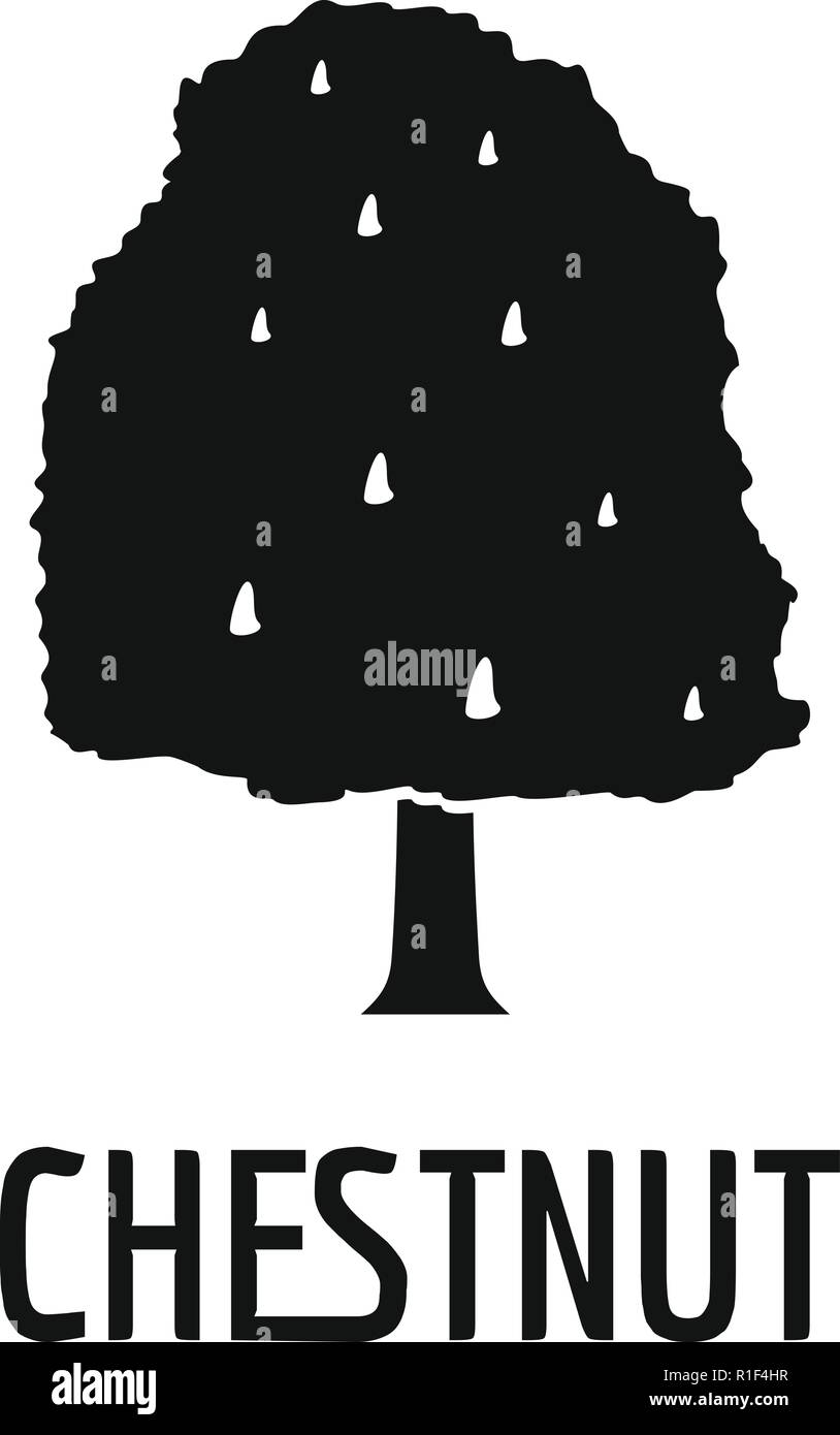 Chestnut tree icon. Simple illustration of chestnut tree vector icon ...