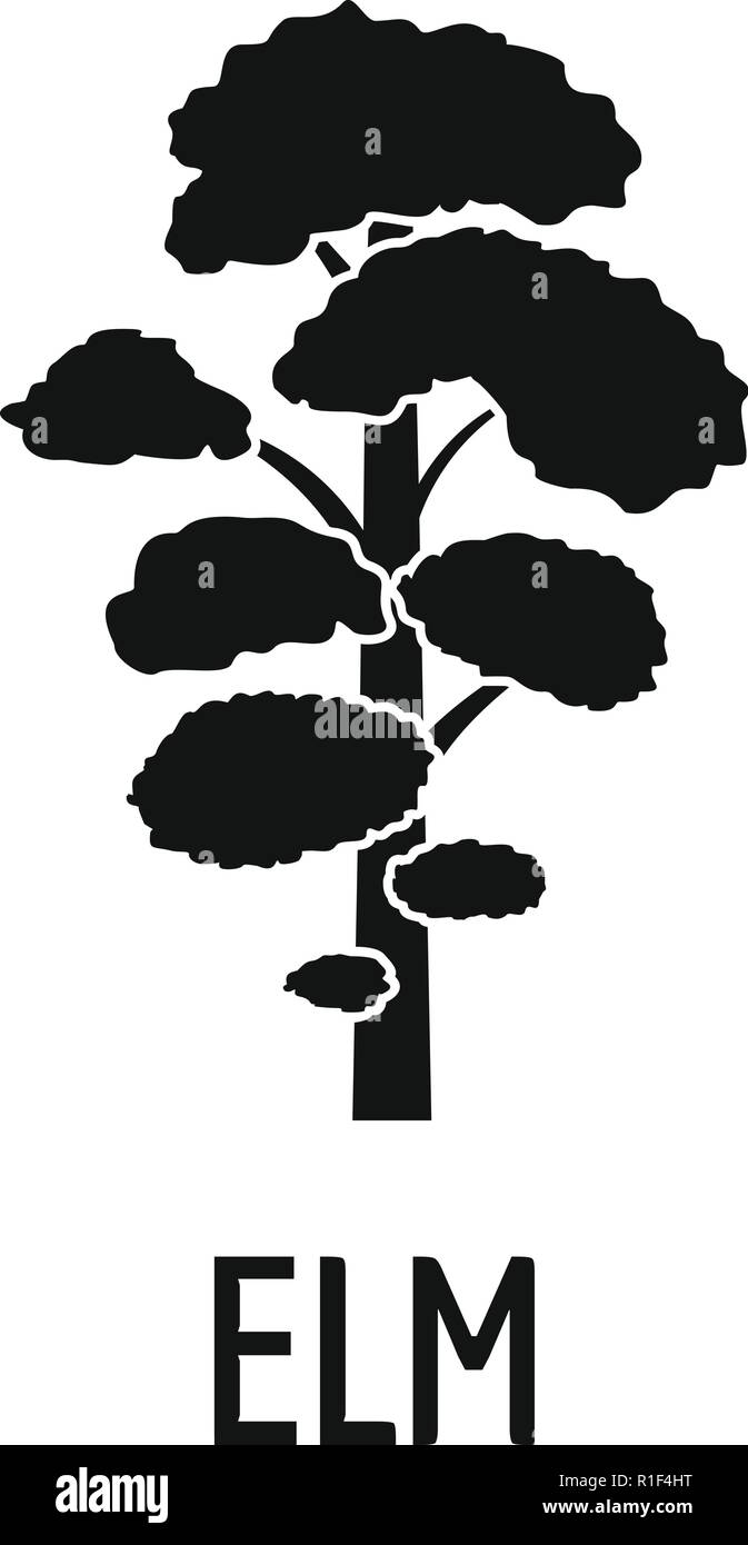 Elm tree icon. Simple illustration of elm tree vector icon for web ...