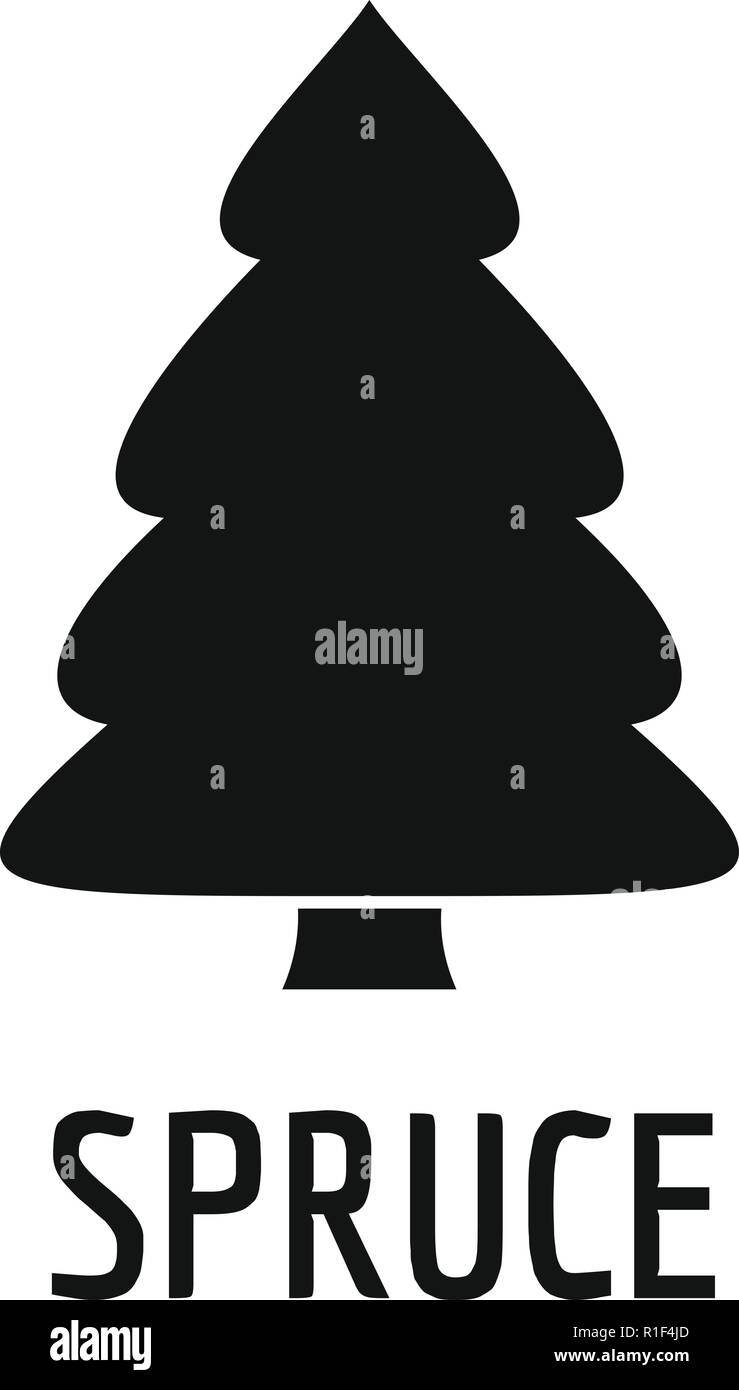 Spruce tree icon. Simple illustration of spruce tree vector icon for ...