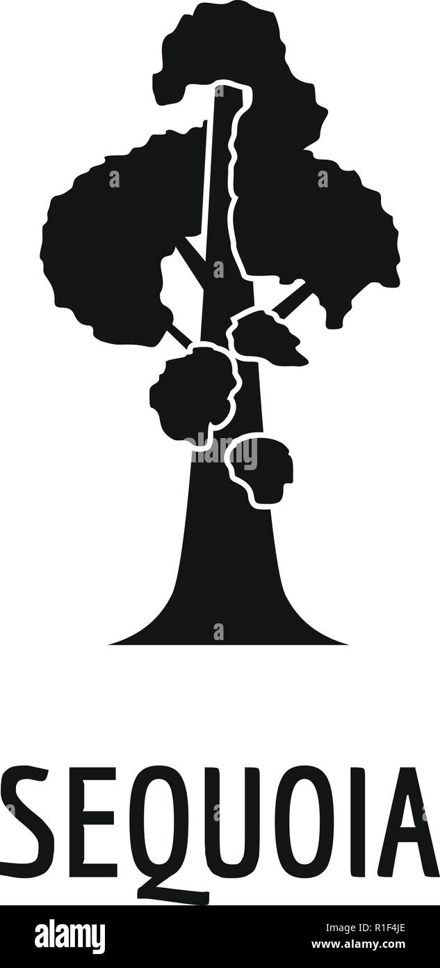 Sequoia icon. Simple illustration of sequoia vector icon for web Stock ...