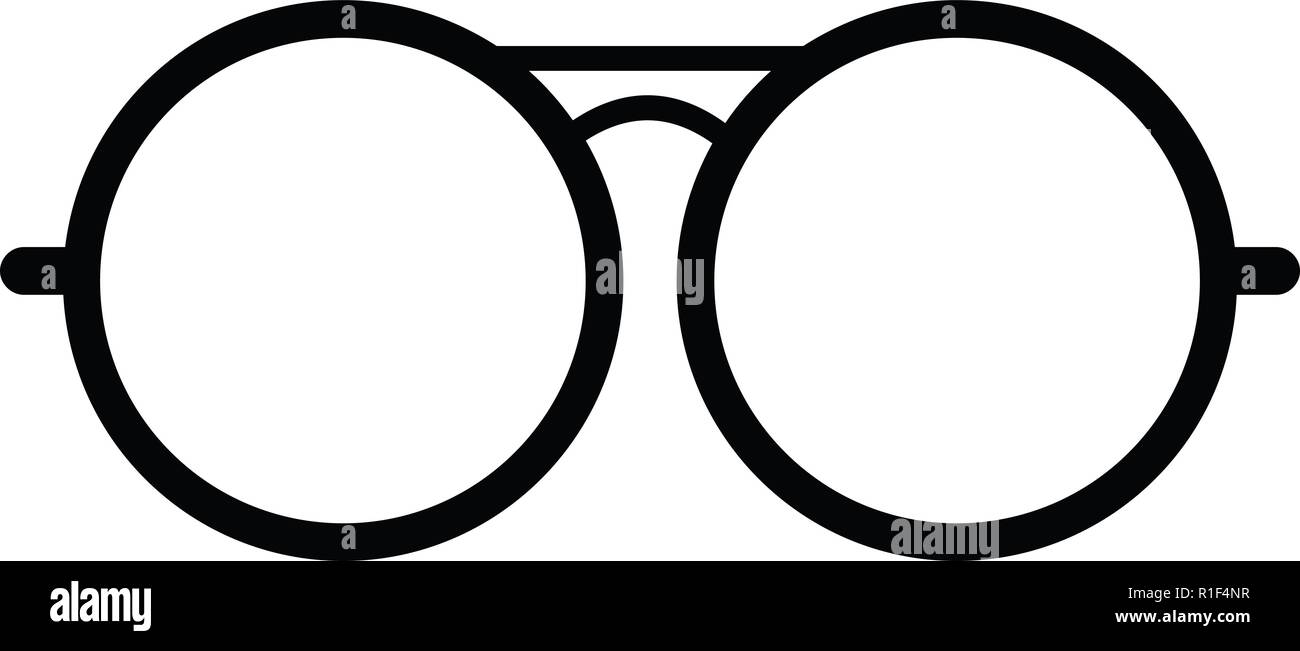 Round lens icon. Simple illustration of round lens vector icon for web ...
