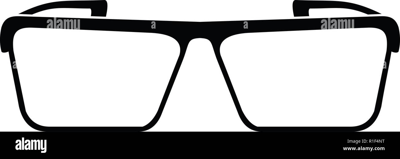 Square lens icon. Simple illustration of square lens vector icon for ...