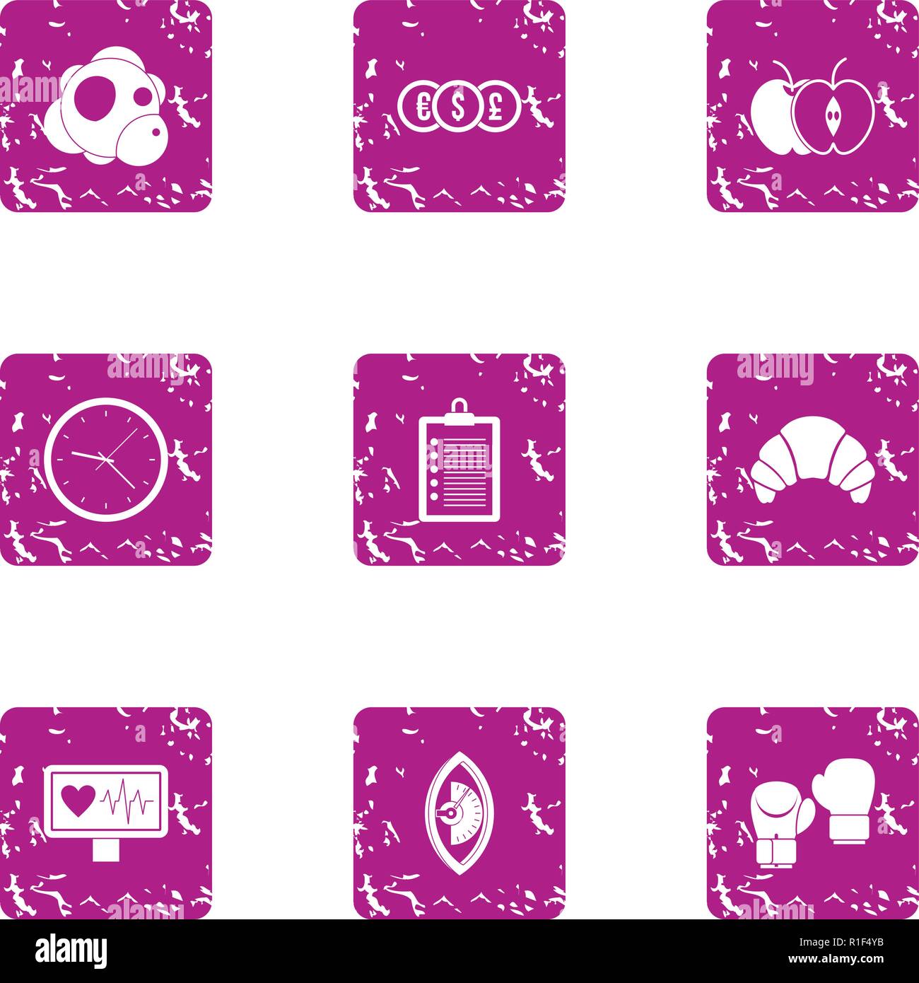 Stimulant icons set, grunge style Stock Vector Image & Art - Alamy