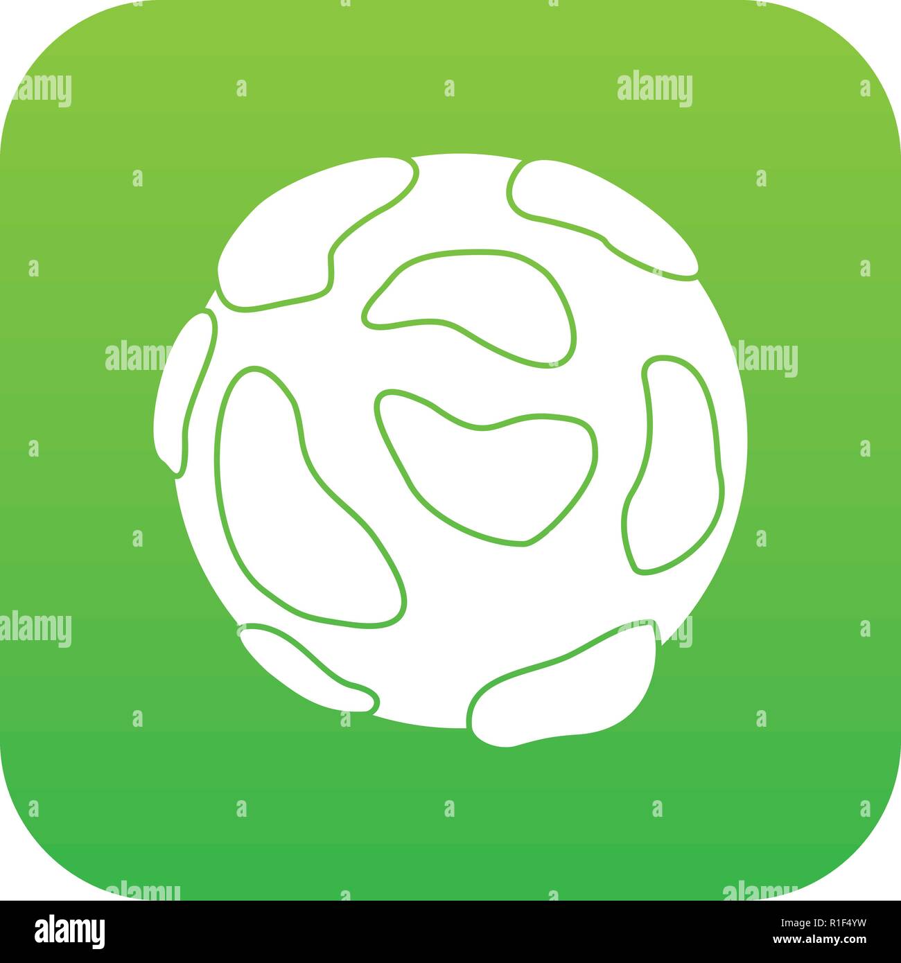 Beautiful planet icon digital green Stock Vector Image & Art - Alamy