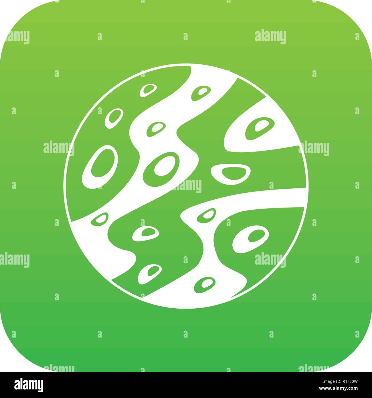 Moon icon digital green Stock Vector Image & Art - Alamy