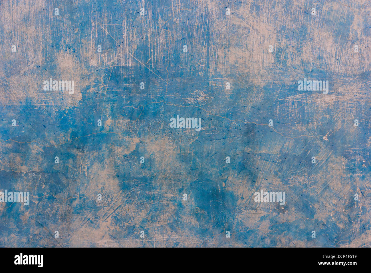old blue paint texture of cement plastered wall Stock Photo - Alamy
