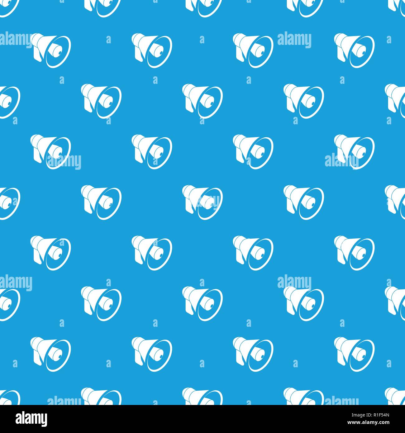 Megaphone pattern seamless blue hi-res stock photography and images - Alamy
