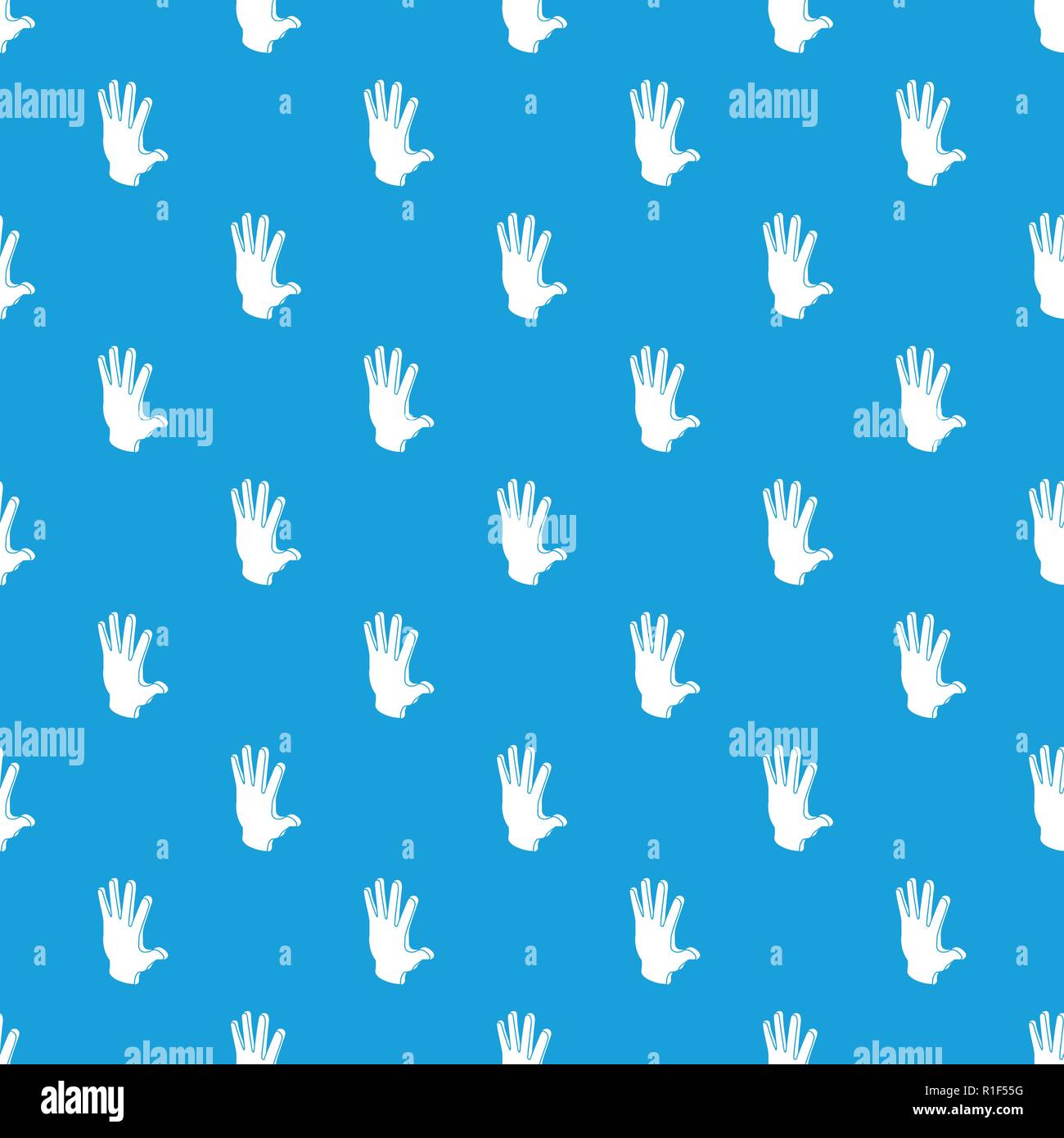 Election greeting hand pattern vector seamless blue Stock Vector Image ...