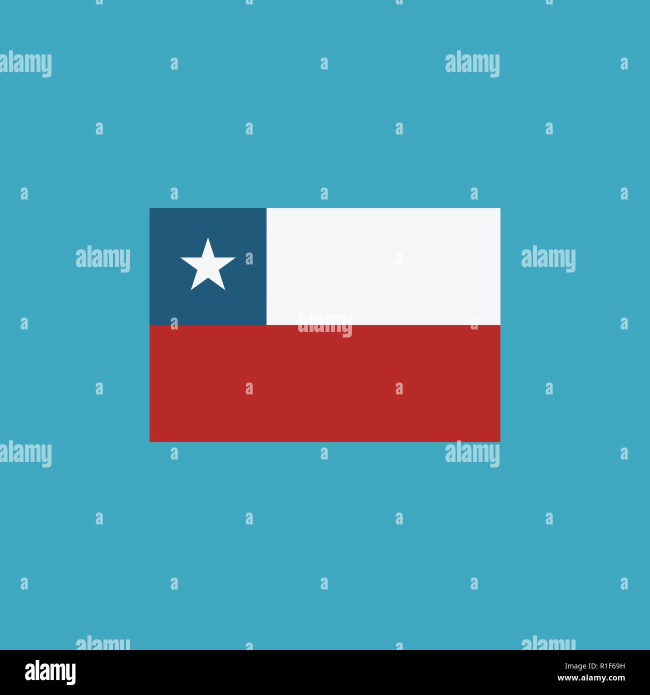 Chile flag isolated waving Stock Vector Images - Alamy