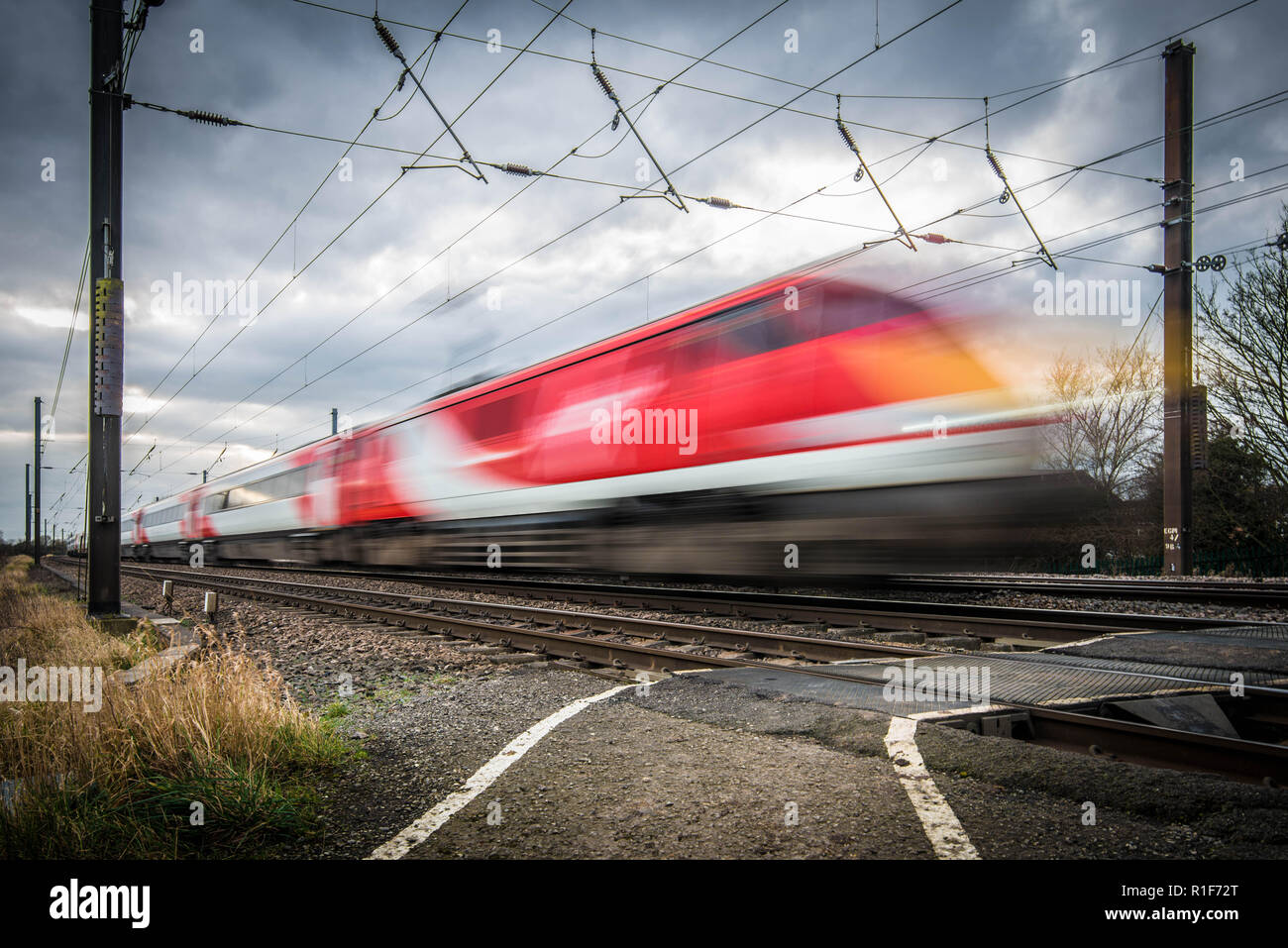Dark level crossing hi-res stock photography and images - Alamy