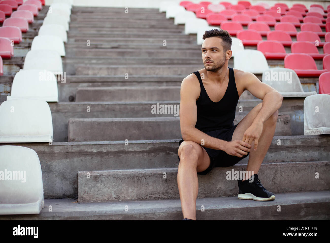 Stadium stairs hi-res stock photography and images - Alamy