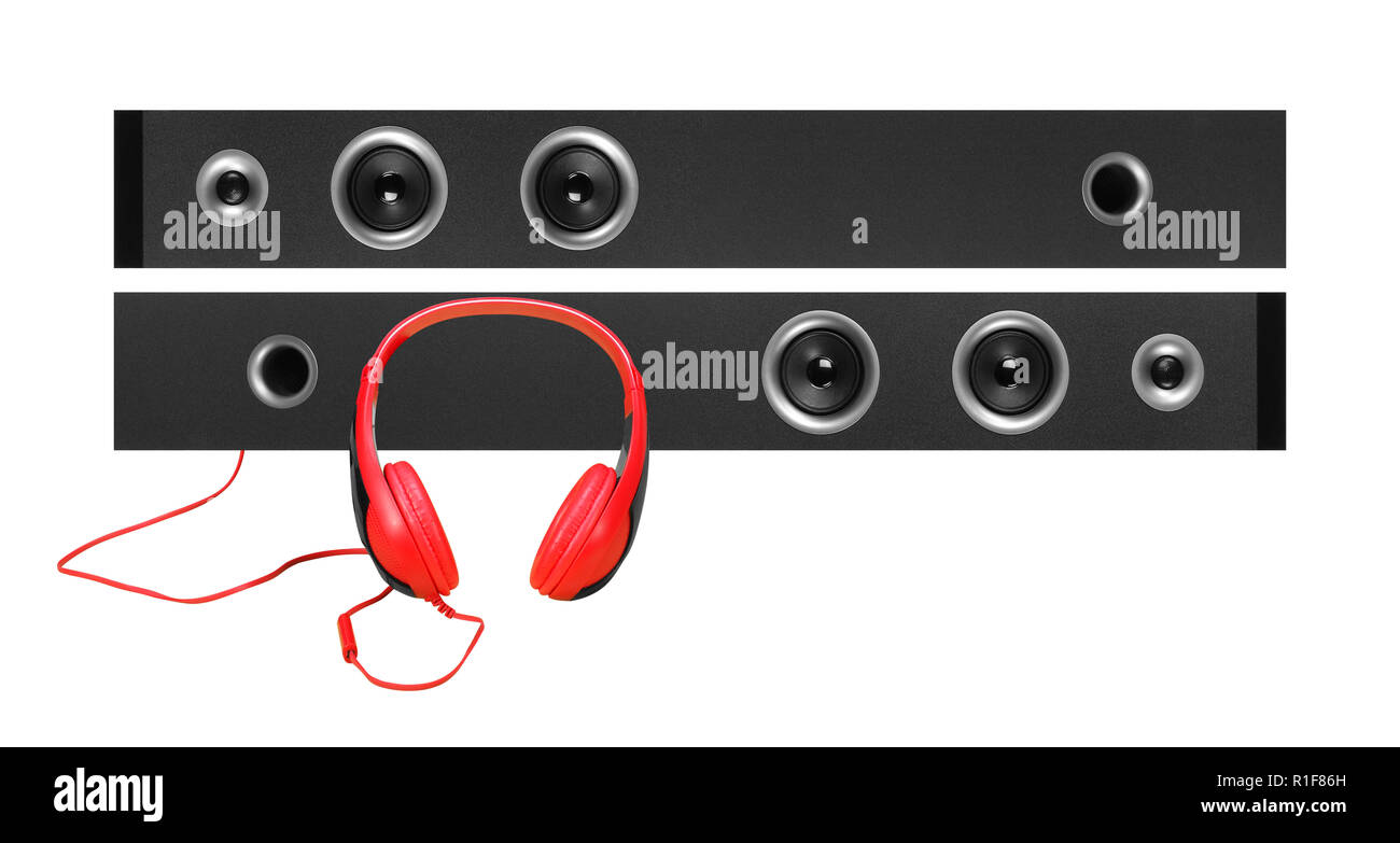 Music and sound - Front view high two line array tower bluetooth ...