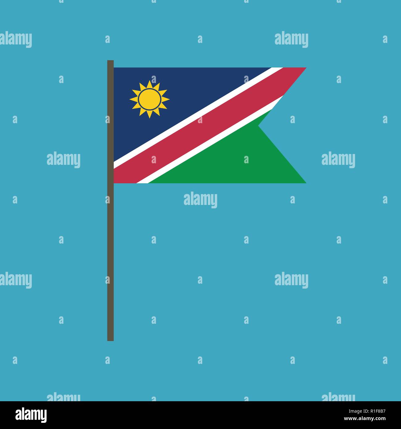Waving namibia flag vector hi-res stock photography and images - Alamy
