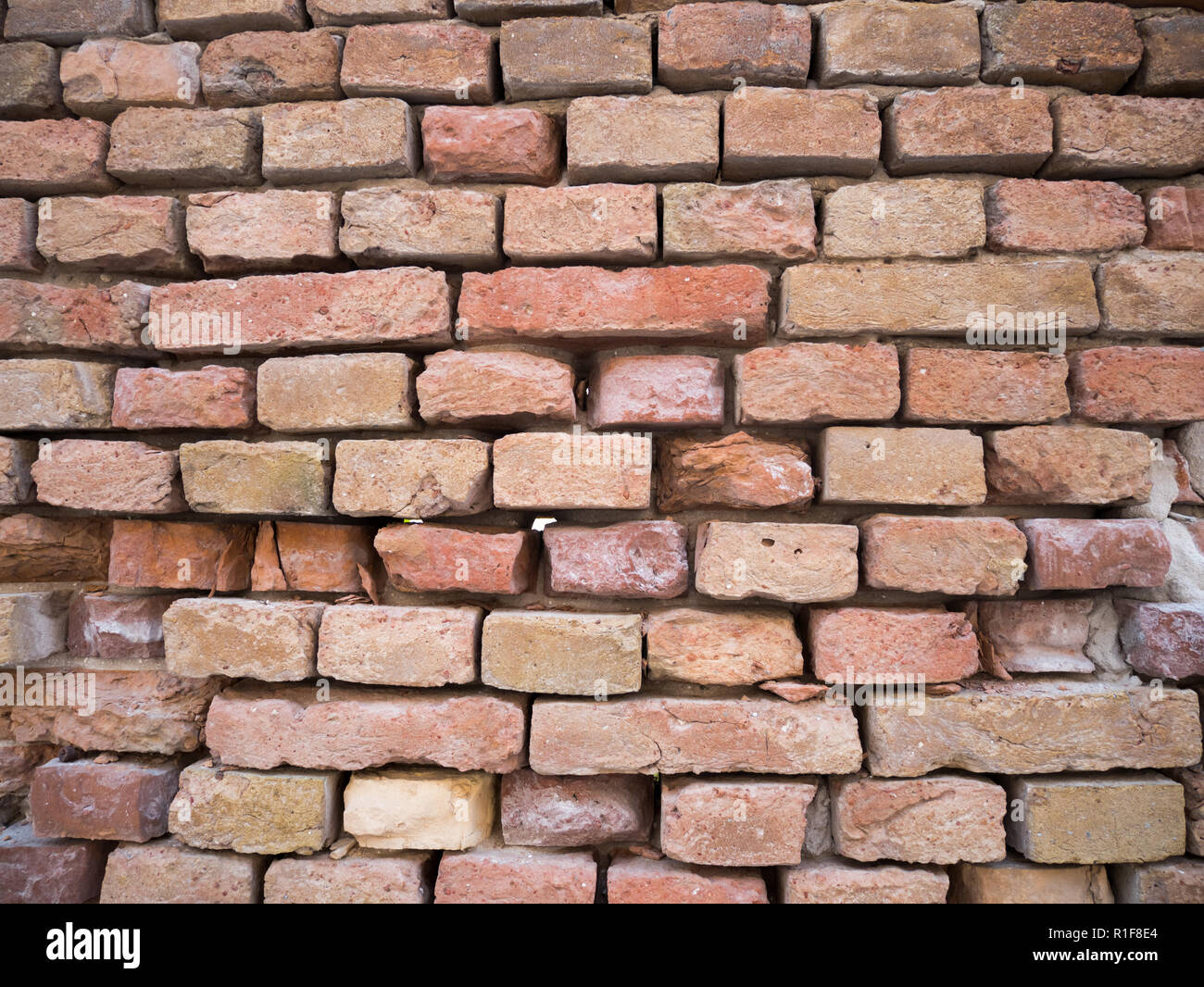 Old weathered brick wall background Stock Photo - Alamy