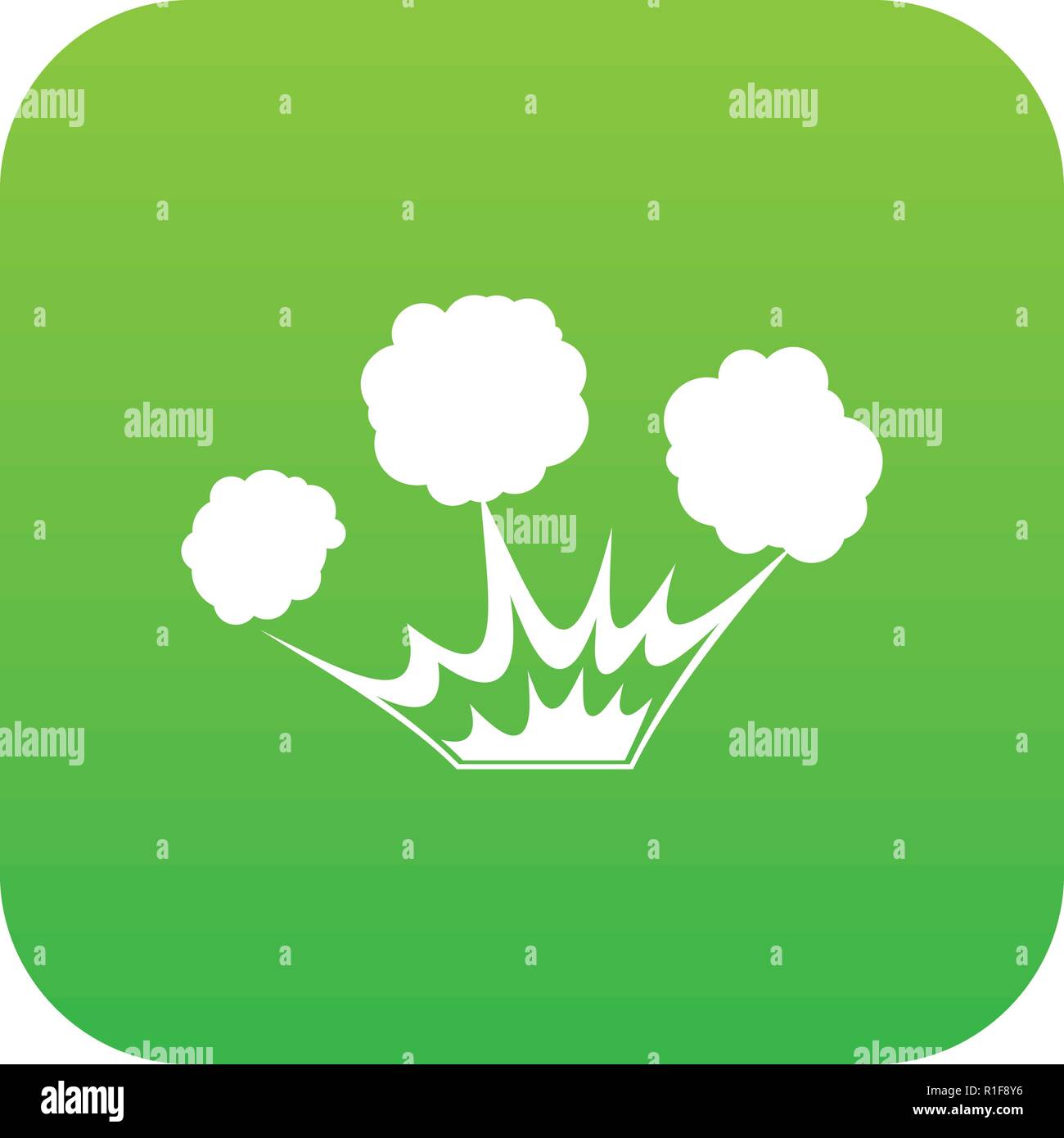 Explosion icon digital green Stock Vector Image & Art - Alamy