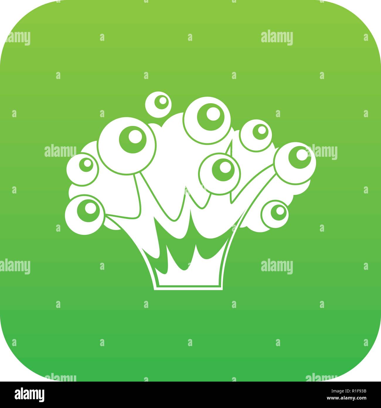 Nuclear explosion icon digital Stock Vector Images - Alamy