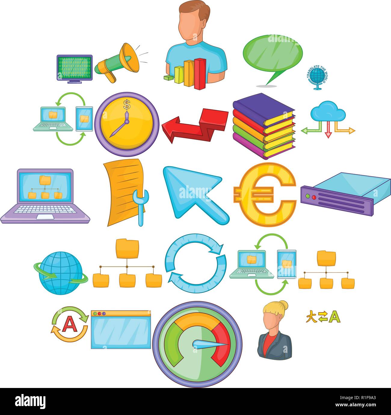 Business planning icons set, cartoon style Stock Vector Image & Art - Alamy