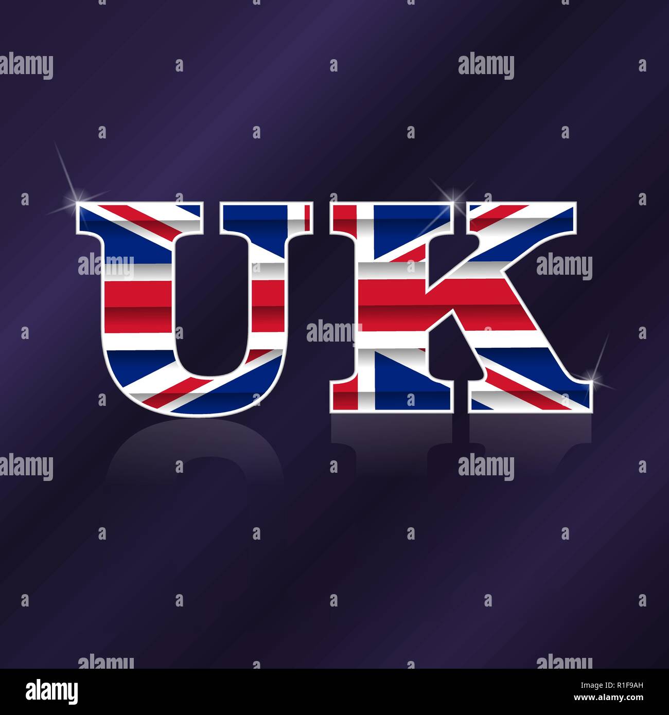 Fabric flag of the united kingdom Stock Vector Images - Alamy