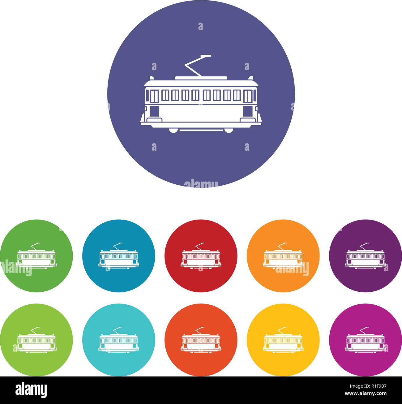 Classic tramway Stock Vector Images - Alamy