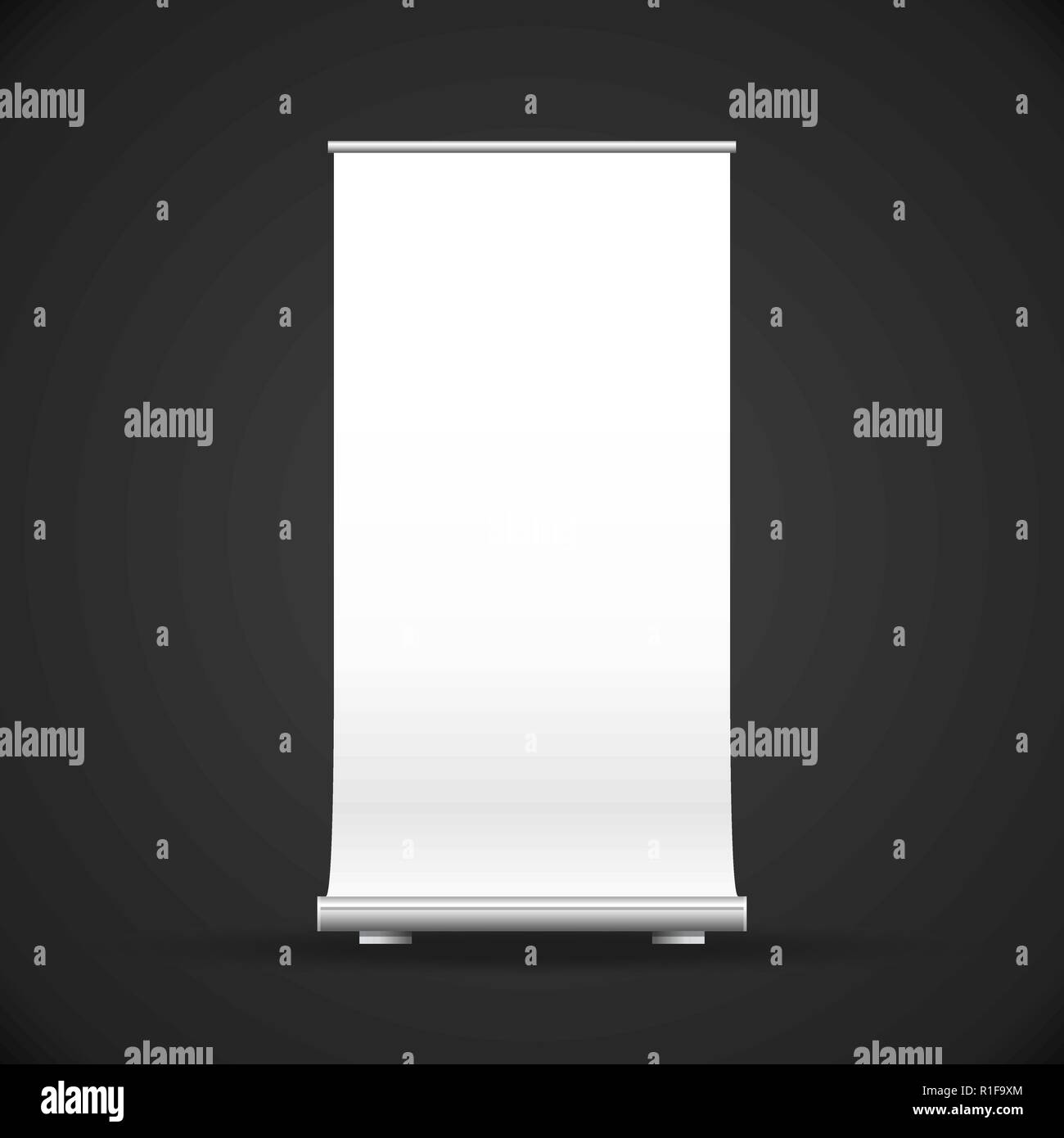 Realistic poster stand Black and White Stock Photos & Images - Alamy